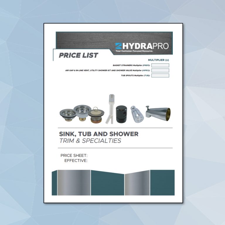 Price Sheets Archives - HydraPro