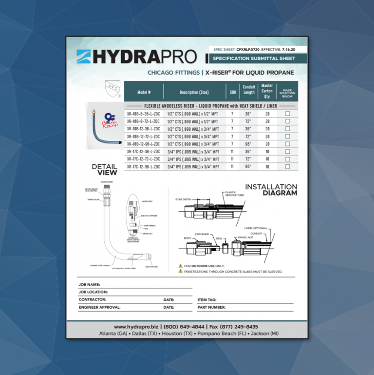 Chicago Fittings Risers - HydraPro