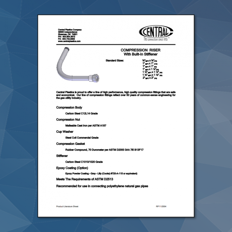 GF Central Plastics Compression Risers - HydraPro
