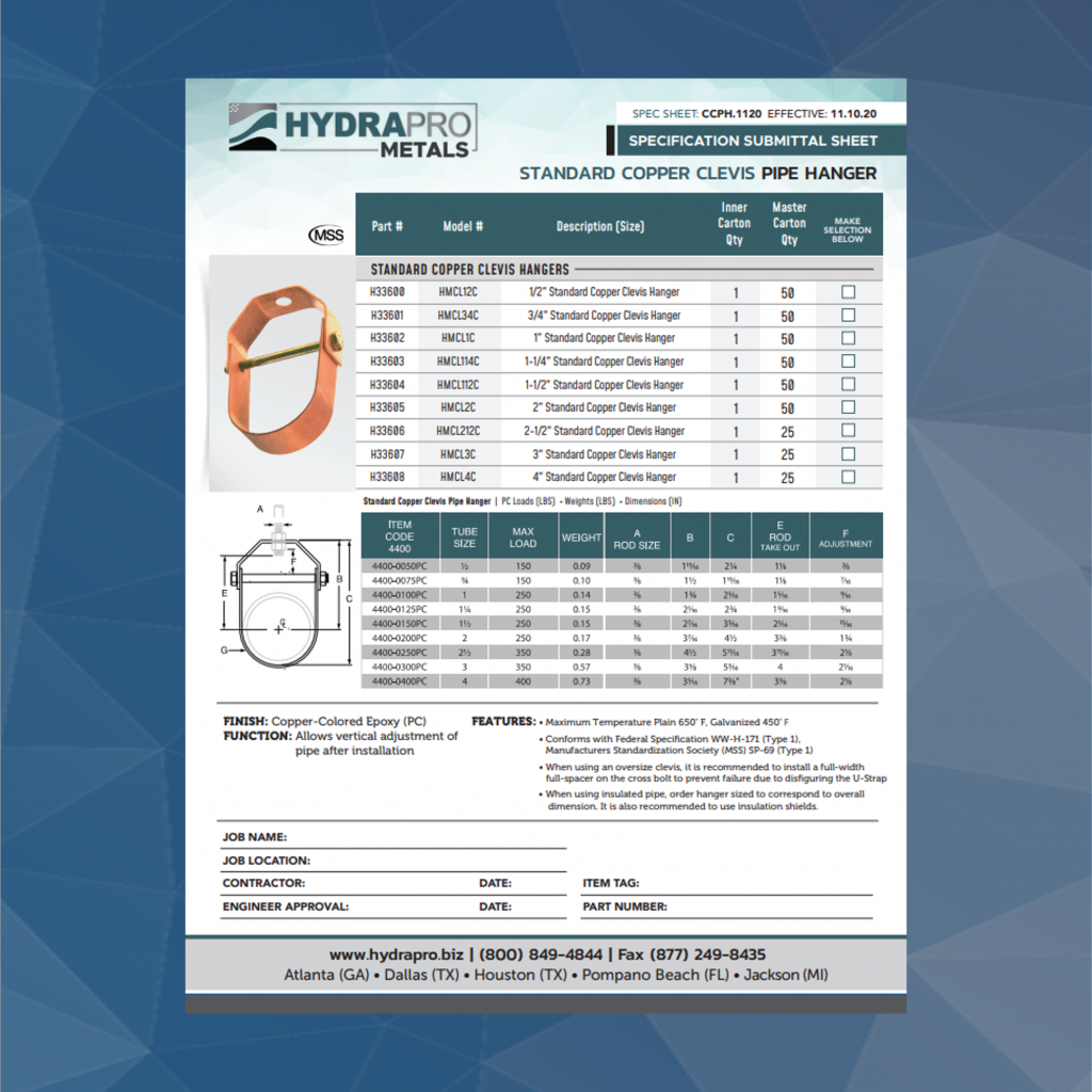 Specification Sheets Archives - Page 3 of 3 - HydraPro