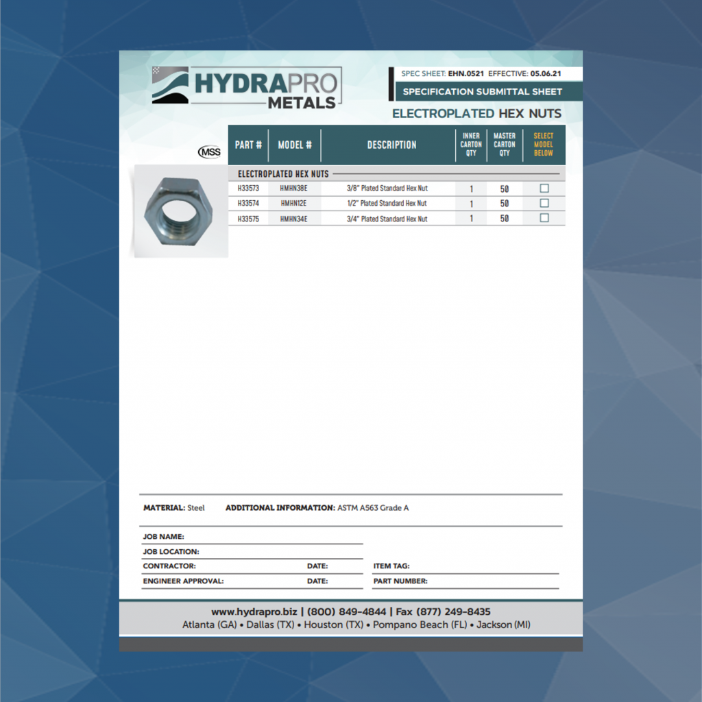 Specification Sheets Archives - Page 3 of 3 - HydraPro