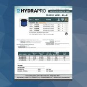 Tracer Wire (BLUE) Specification Sheet - HydraPro