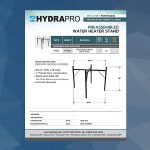 Preassembled Water Heater Stand - HydraPro