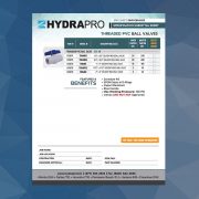 PVC Threaded Ball Valves - HydraPro